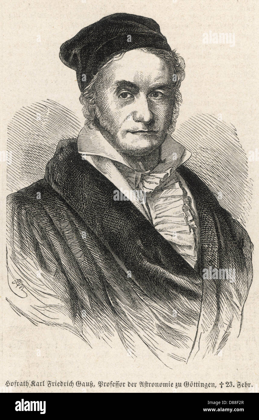 Karl Friedrich Gauss Stock Photo - Alamy