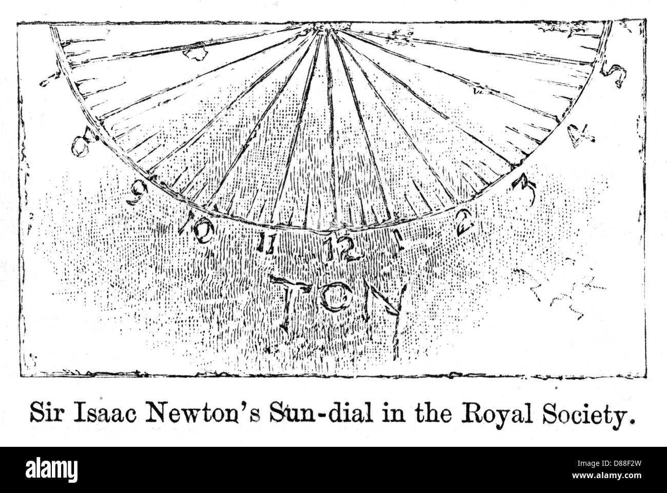 Isaac Newton's Sundial Stock Photo - Alamy