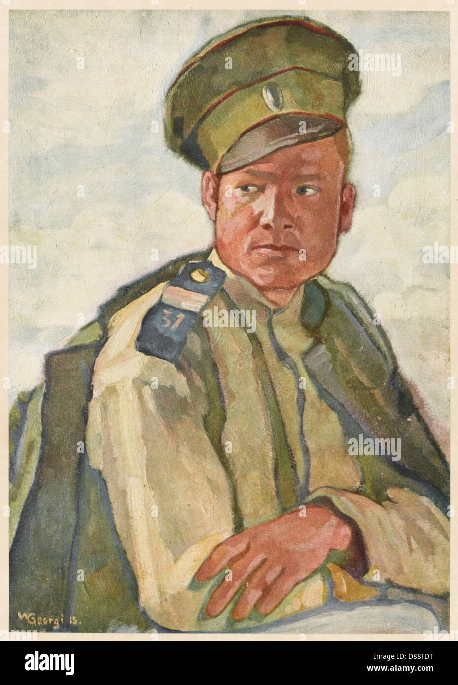 Ww1 Russian Soldier Portrait