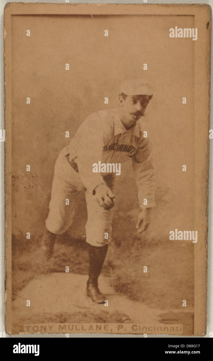 Tony Mullane baseball card Stock Photo - Alamy
