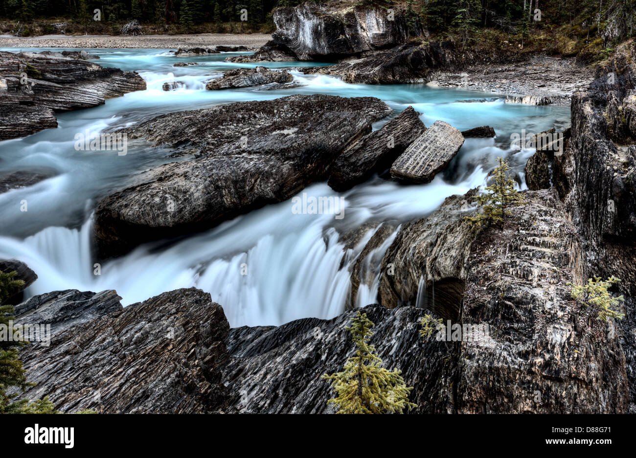 Natural Bridge Yoho National Park British Columbia Canada Stock Photo ...