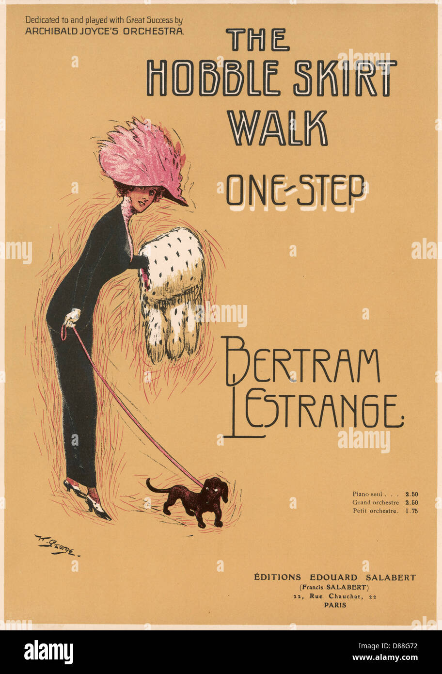 Hobble Skirt Walk Stock Photo - Alamy