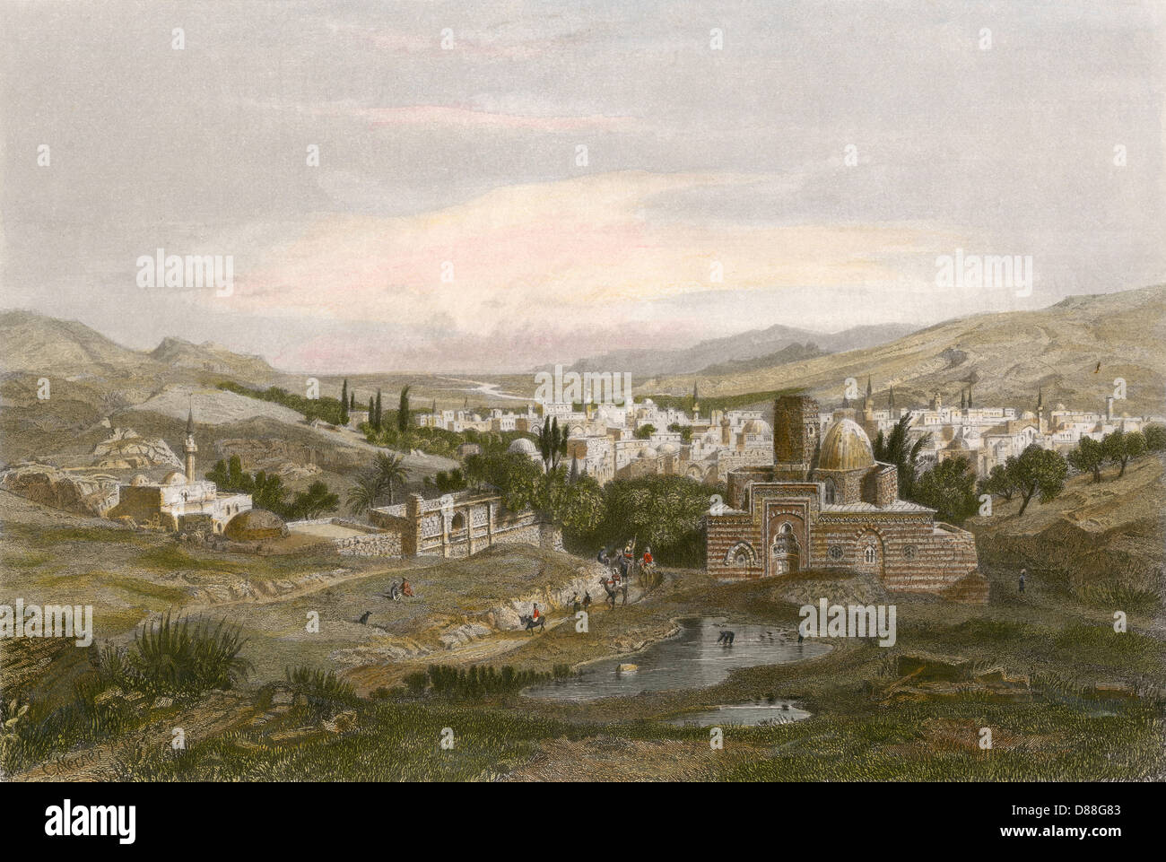 Damascus the barada river hi-res stock photography and images - Alamy