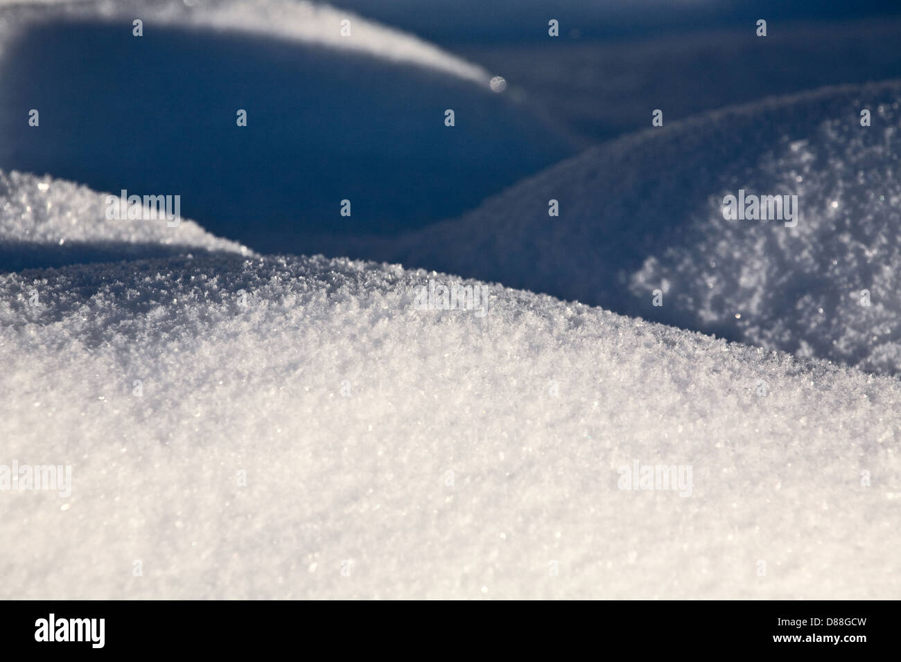 Snow Lines patterns frozen in Alberta Canada Stock Photo - Alamy