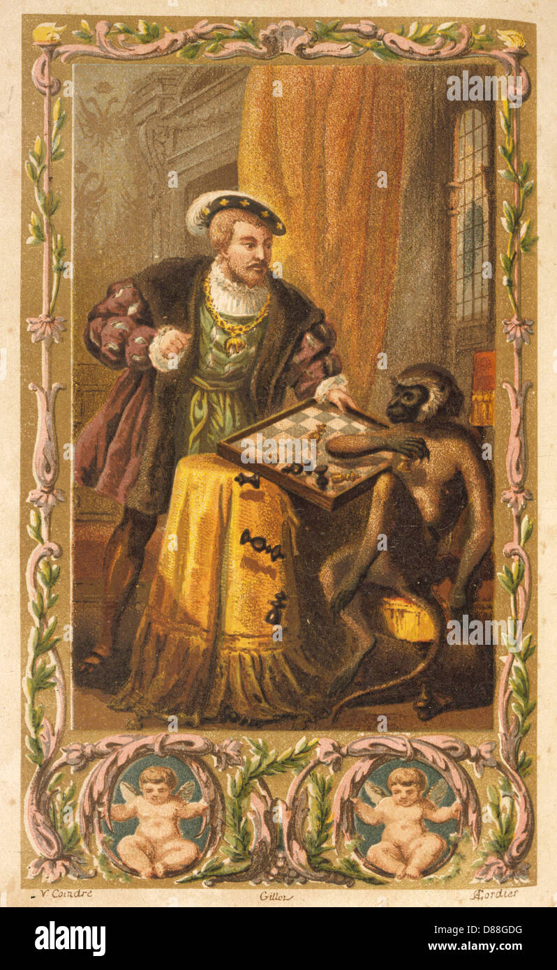 MONKEY/CARL V/CHESS GAME Stock Photo - Alamy