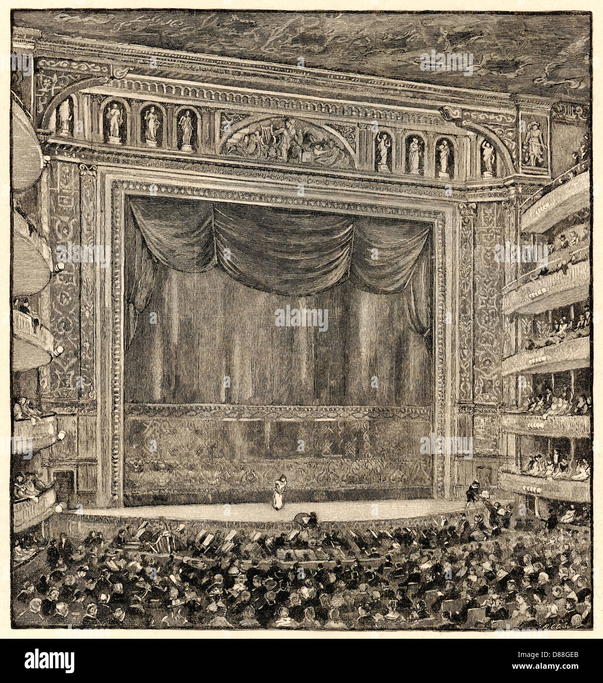 Metropolitan Opera House New York Stage High Resolution Stock ...