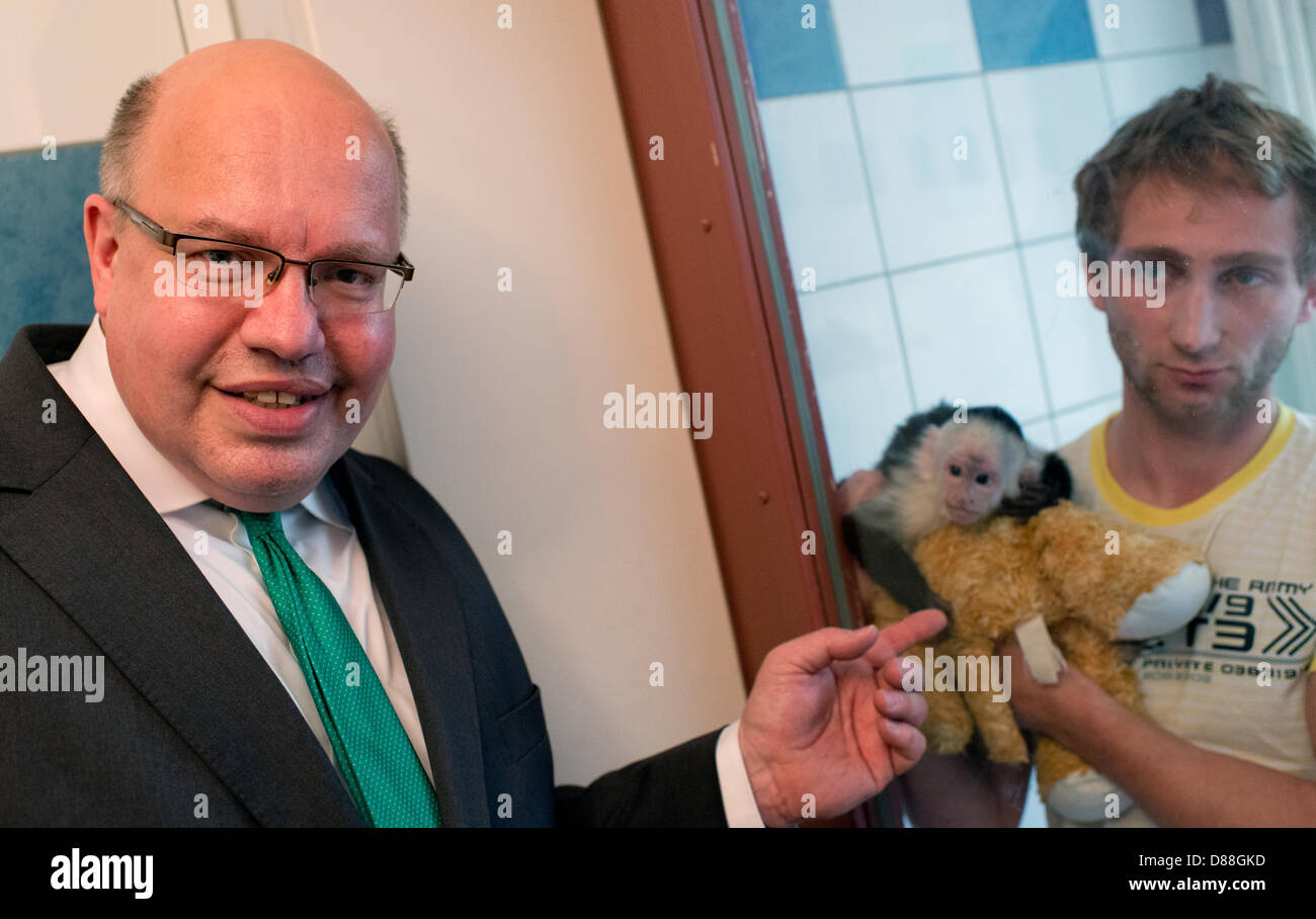 Munich-Reim, Germany. 21st May 2013. German Environment Minister Peter ...
