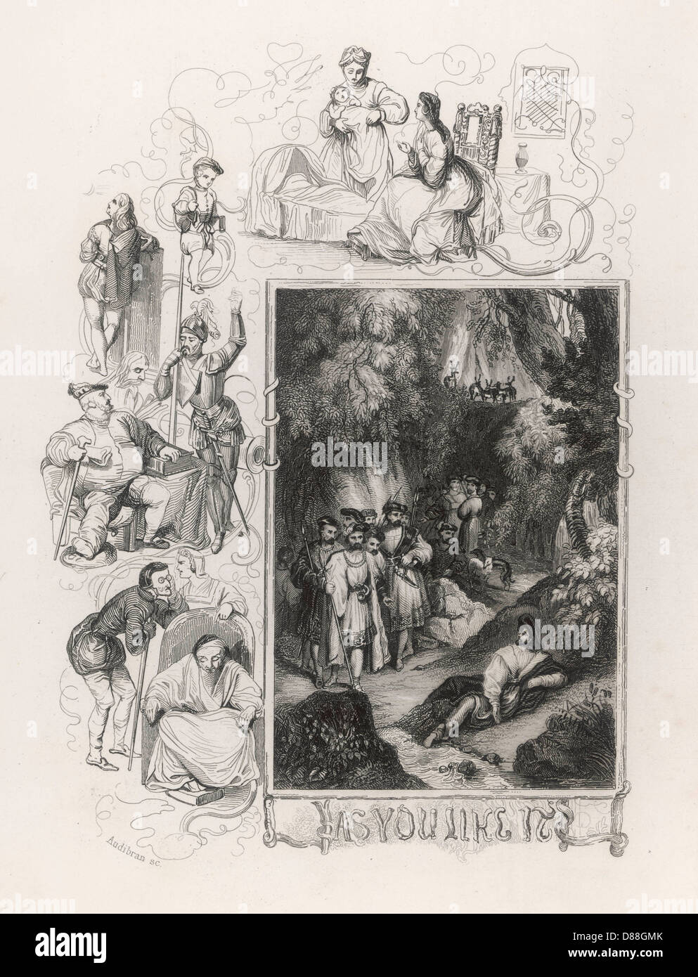 As You Like It - Pastoral Comedy - Shakespeare Stock Photo - Alamy