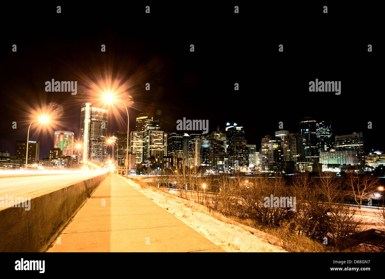 Night Shots Calgary Alberta Canada Stock Photo - Alamy