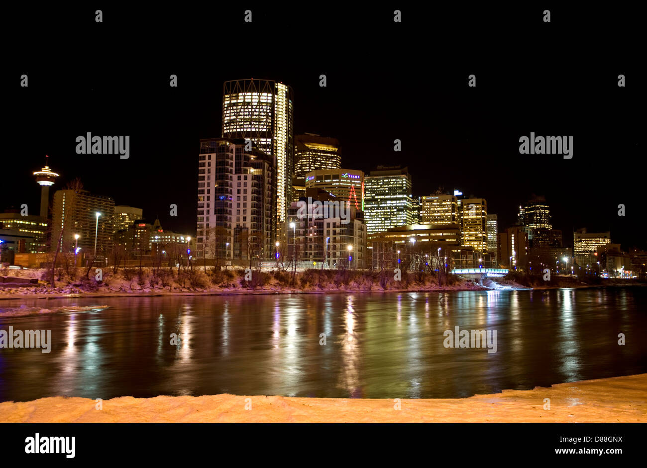 Night Shots Calgary Alberta Canada Stock Photo - Alamy