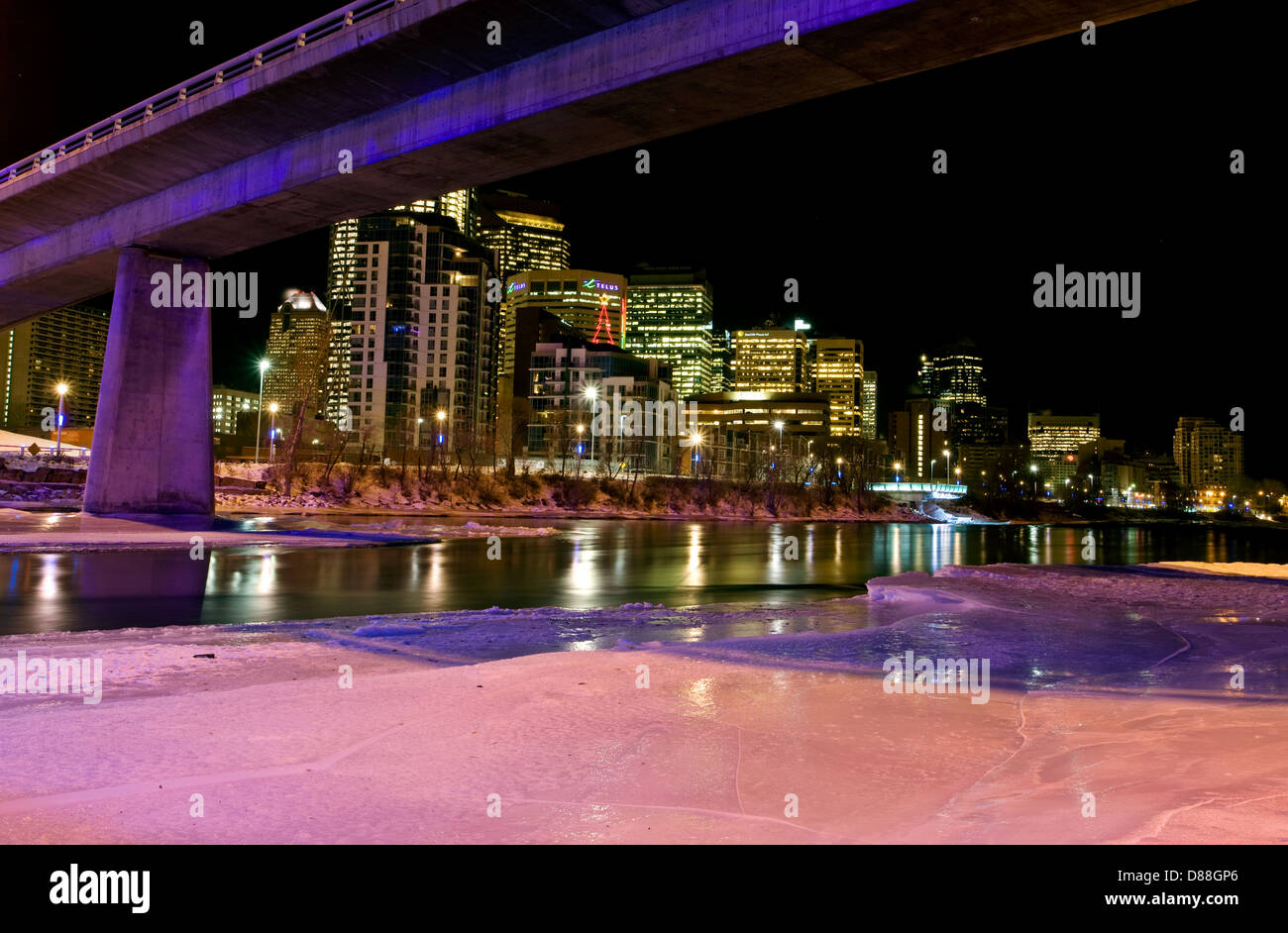 Night Shots Calgary Alberta Canada Stock Photo - Alamy