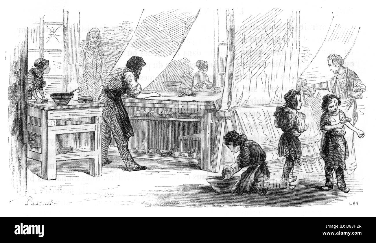 French Factory Children Stock Photo - Alamy