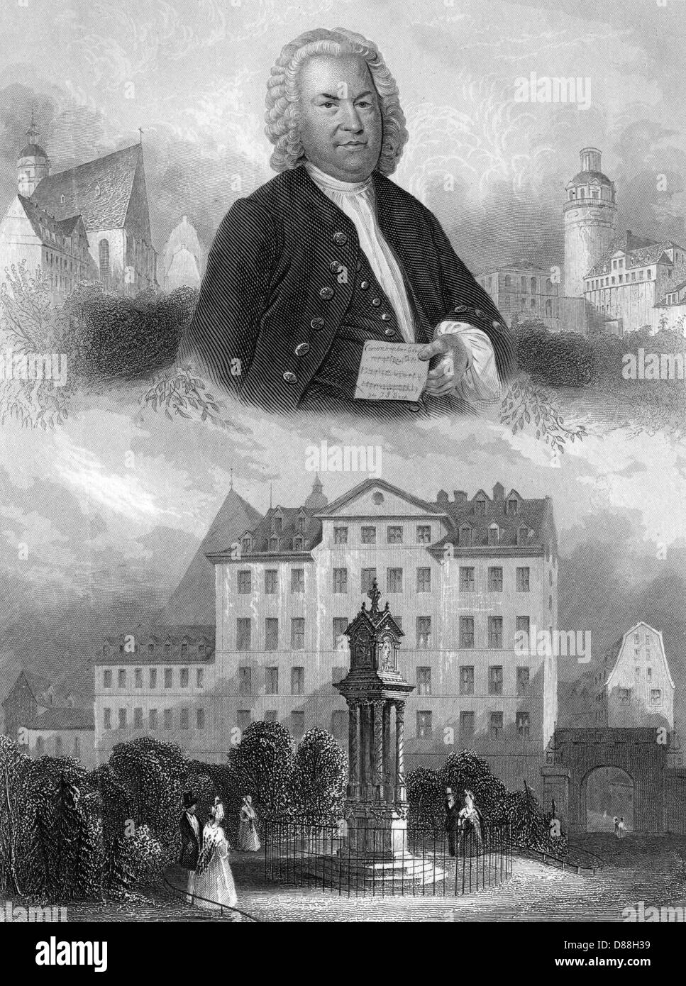 JOHANN SEBASTIAN BACH & PLACES Stock Photo - Alamy