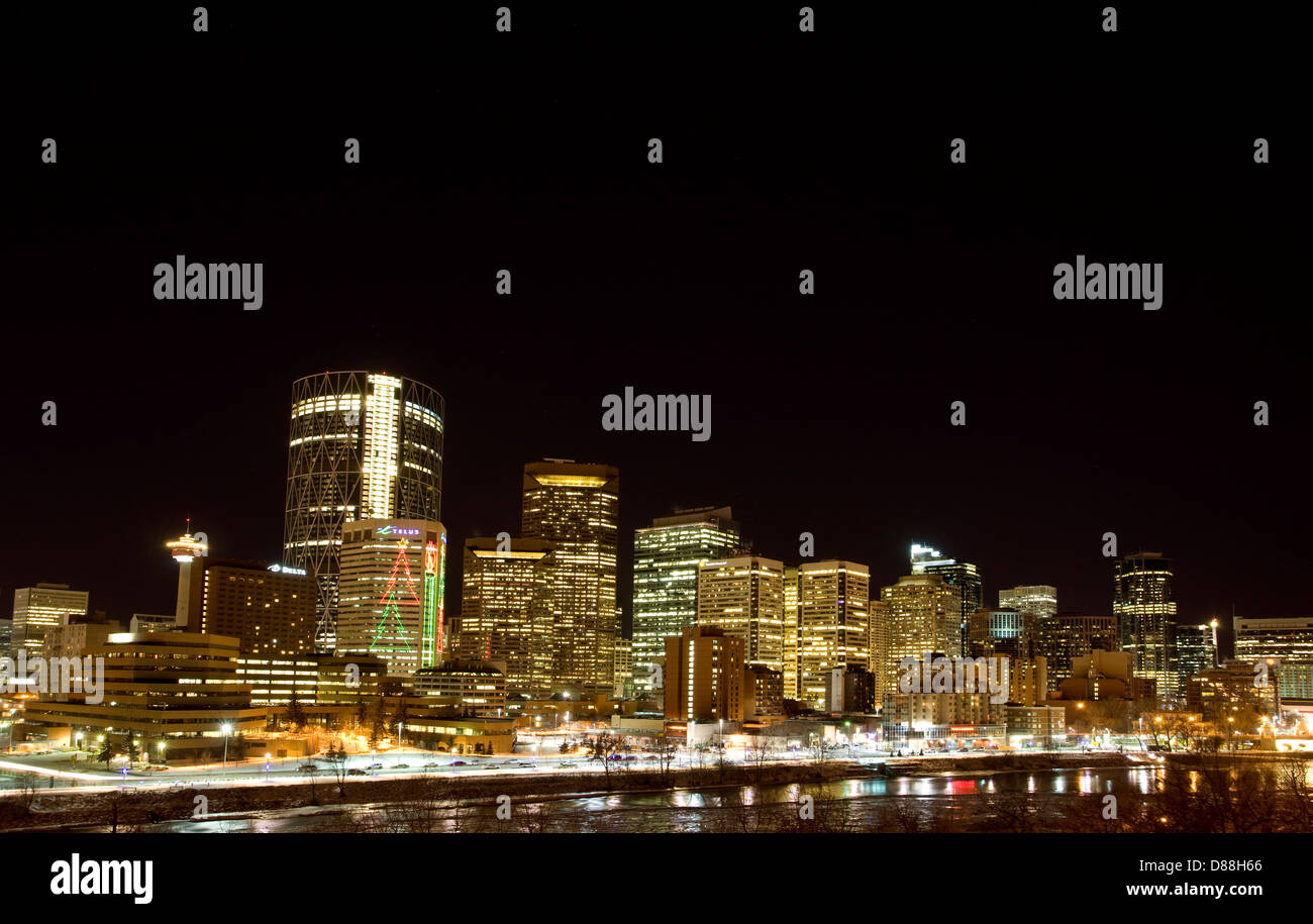 Night Shots Calgary Alberta Canada Stock Photo - Alamy