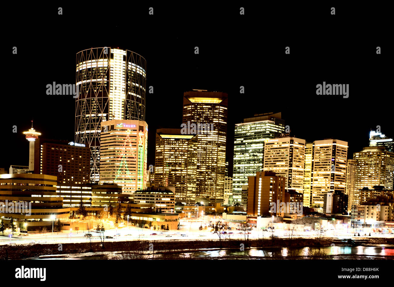 Night Shots Calgary Alberta Canada Stock Photo - Alamy