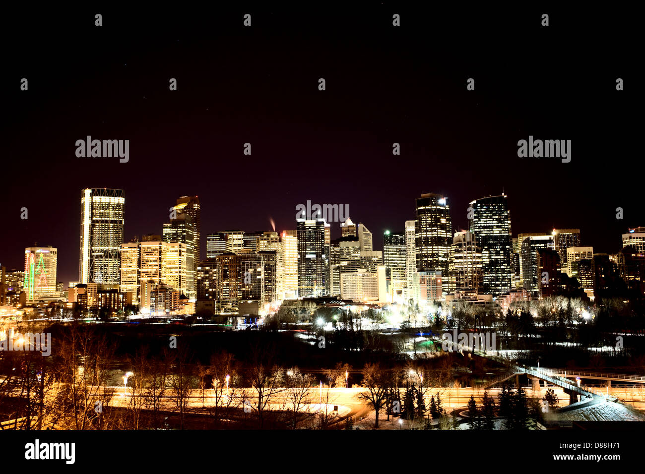 Night Shots Calgary Alberta Canada Stock Photo - Alamy