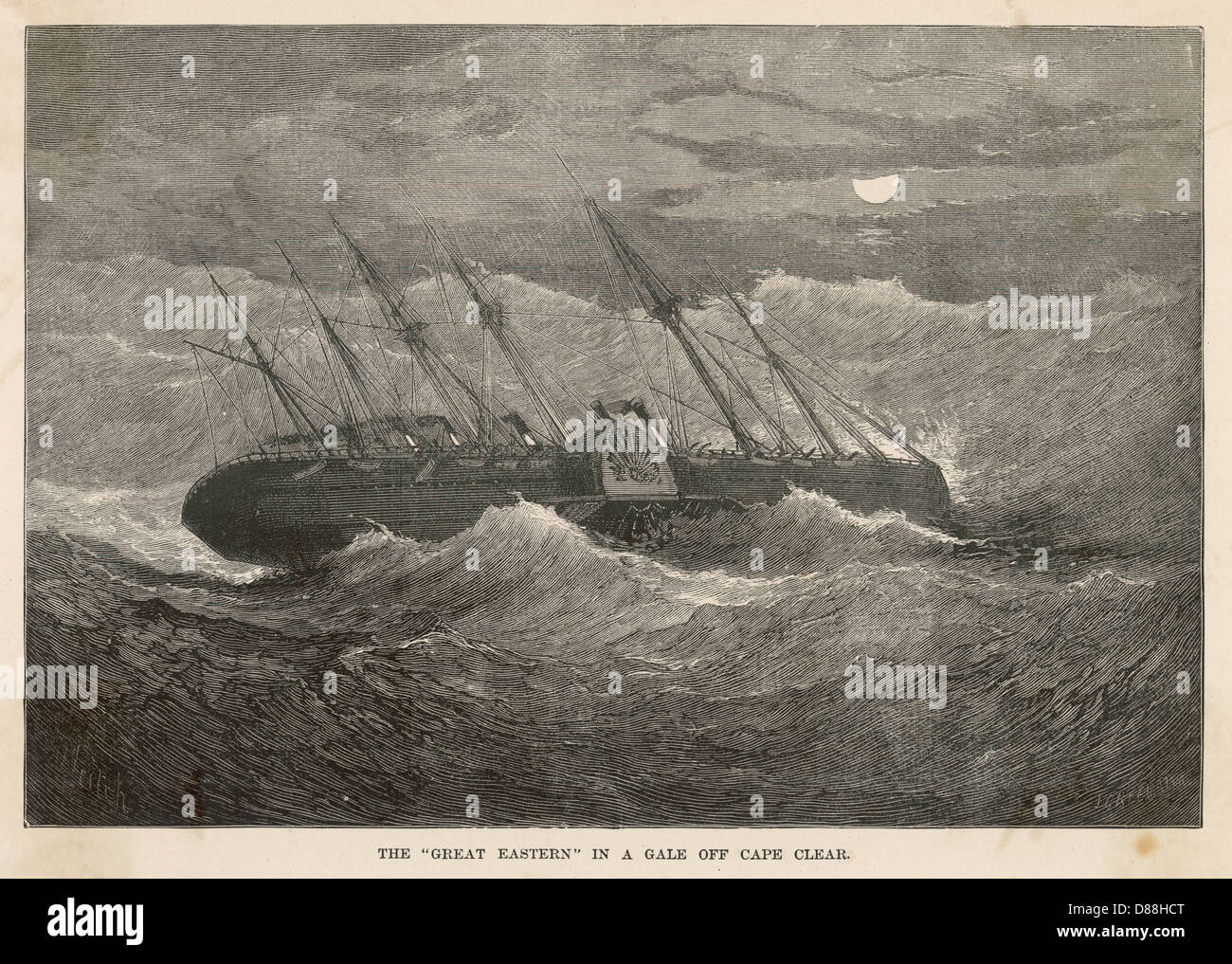 Great Eastern in Gale Stock Photo - Alamy