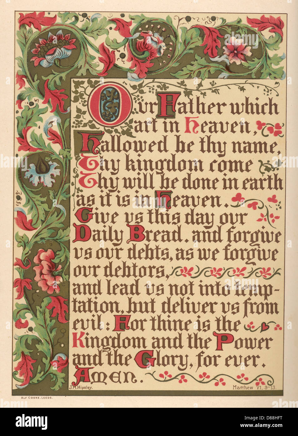 The Lords Prayer Stock Photo - Alamy