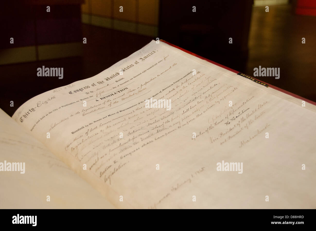 13th amendment to the u s constitution hi-res stock photography and ...