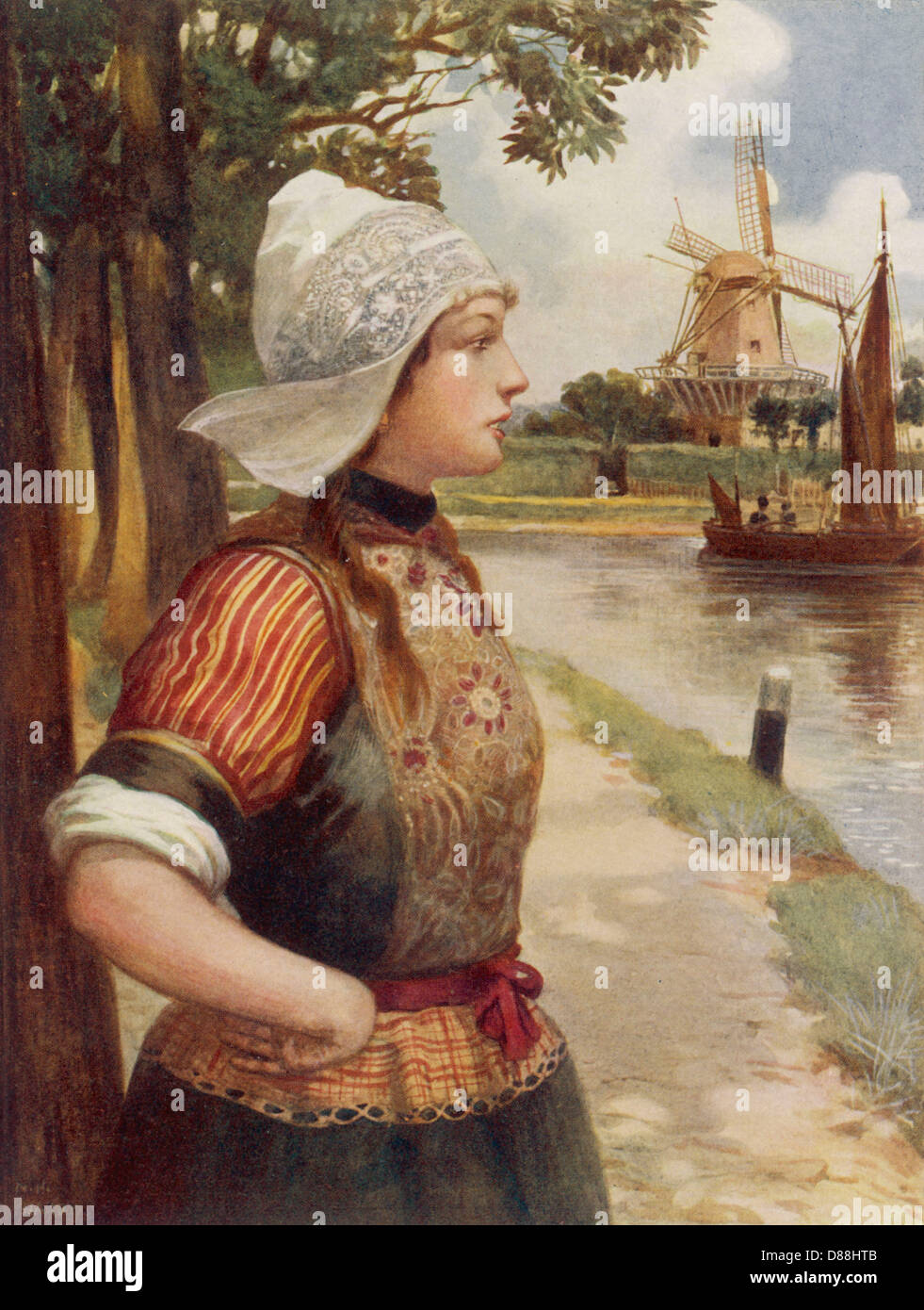 Dutch costume woman hi-res stock photography and images - Alamy