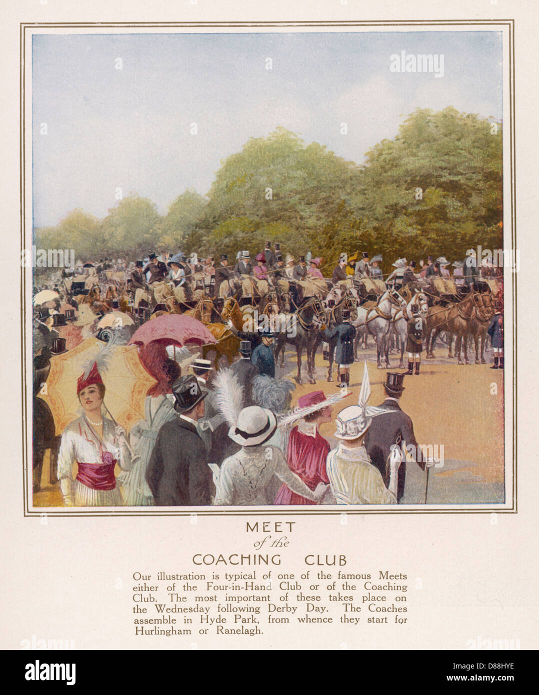 Coaching Club Meets 1912 Stock Photo - Alamy