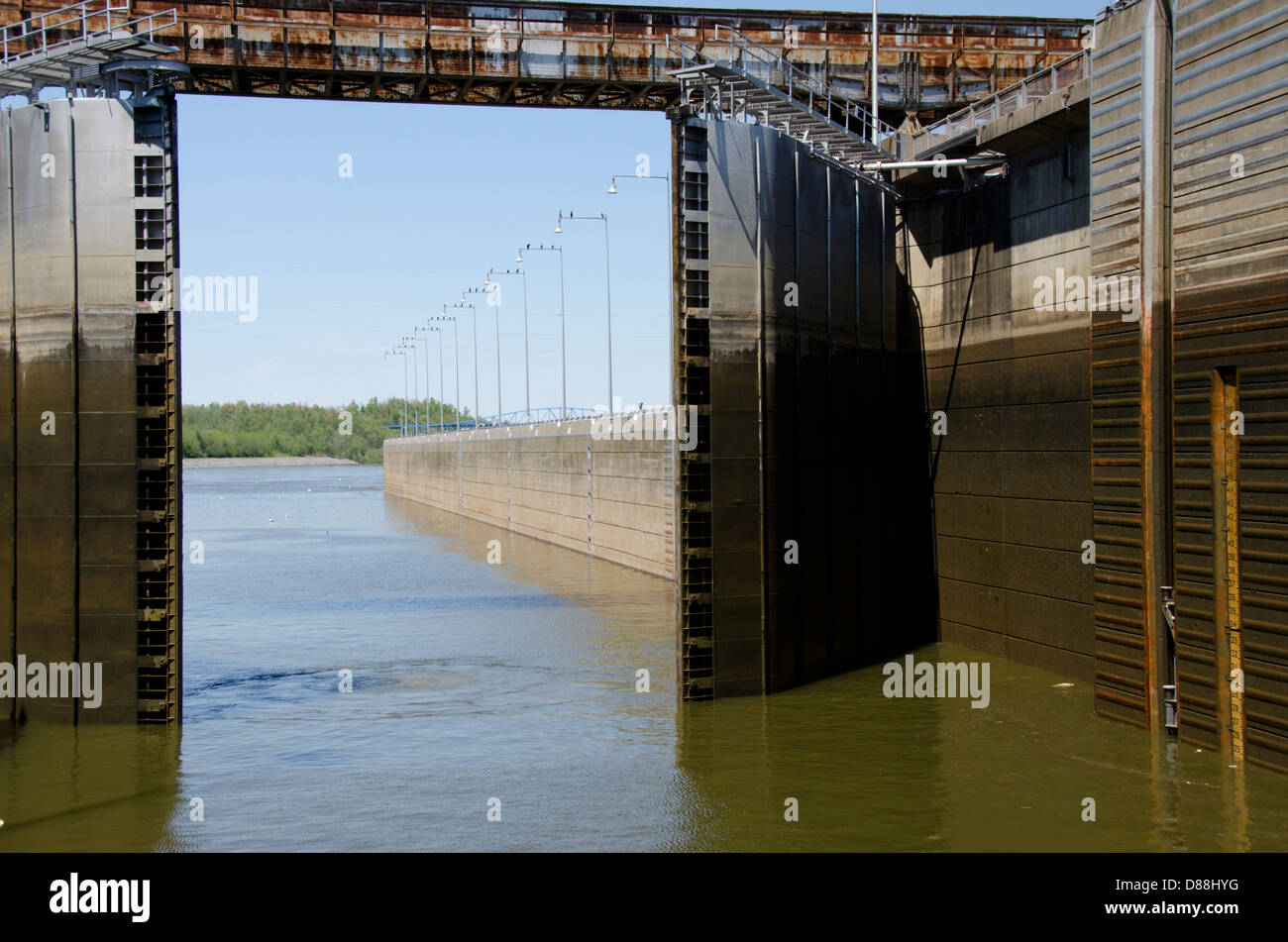 Kentucky, Cumberland River, Lake Barkley, Barkley Lock Stock Photo - Alamy