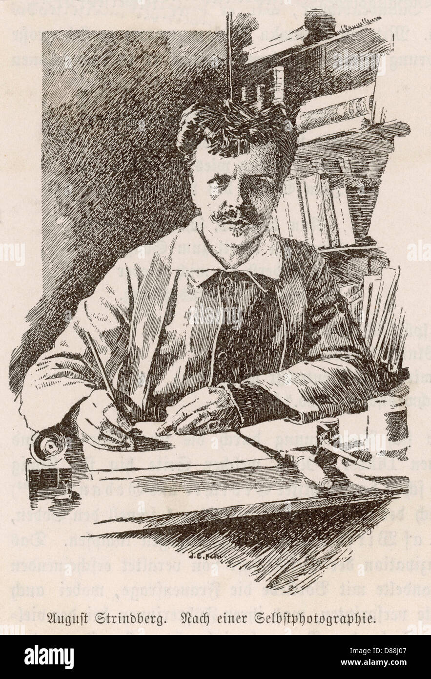 Strindberg - self photo Stock Photo - Alamy