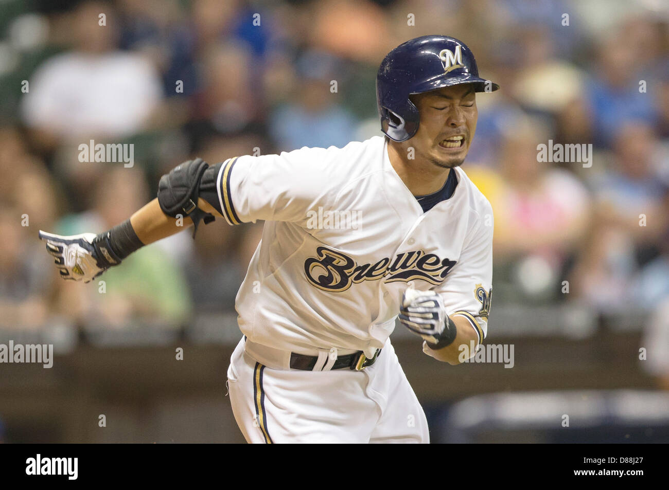Milwaukee, Wisconsin, USA. 21st May 2013. Milwaukee right fielder ...