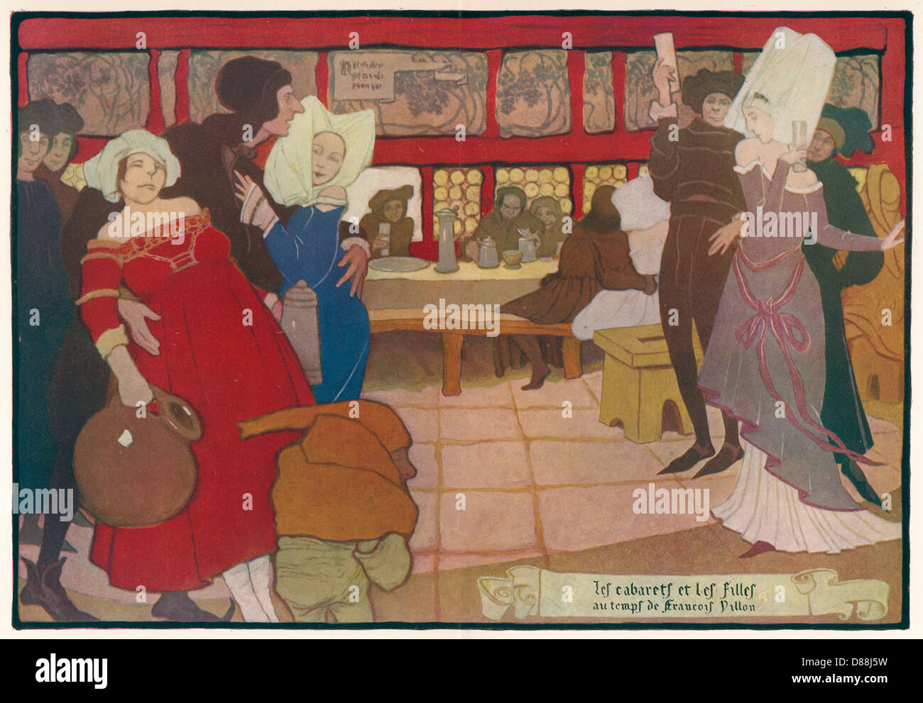 VILLON IN A TAVERN Stock Photo - Alamy