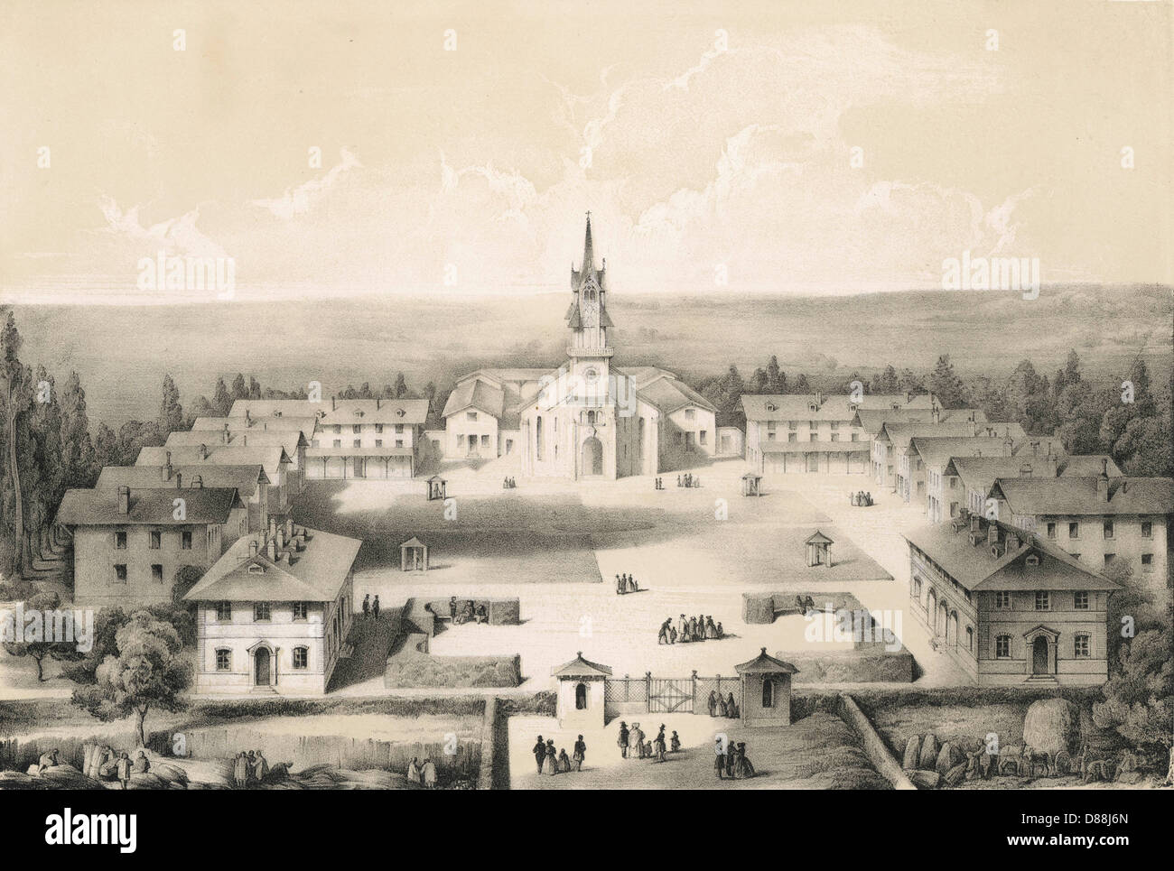 Mettray - General View Stock Photo - Alamy