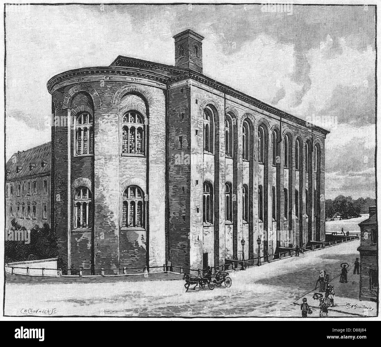 Reconstruction Drawing Basilica Nova