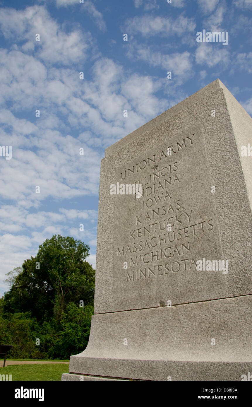 Mississippi, Vicksburg. Vicksburg National Military Park. States of the ...
