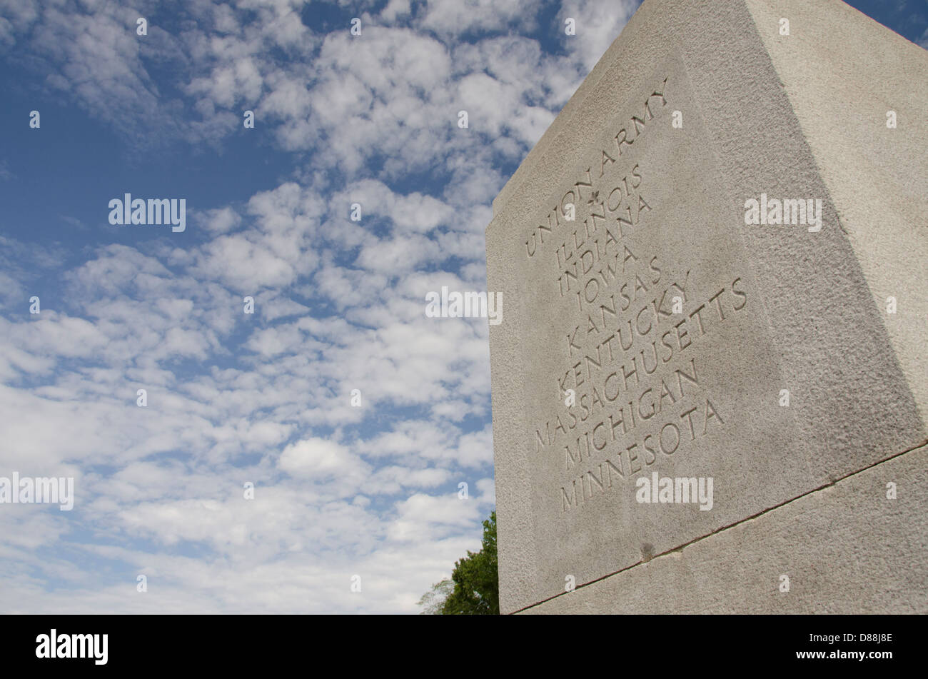 Mississippi, Vicksburg. Vicksburg National Military Park. States of the ...