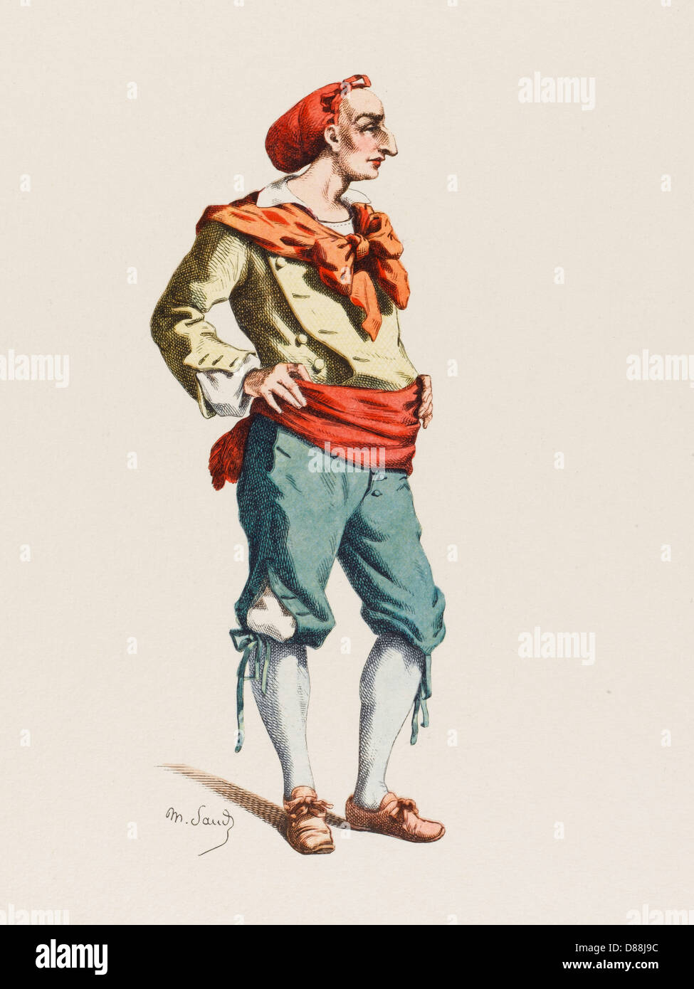 Commedia Dell'Arte - Meo-Patacca Stock Photo - Alamy