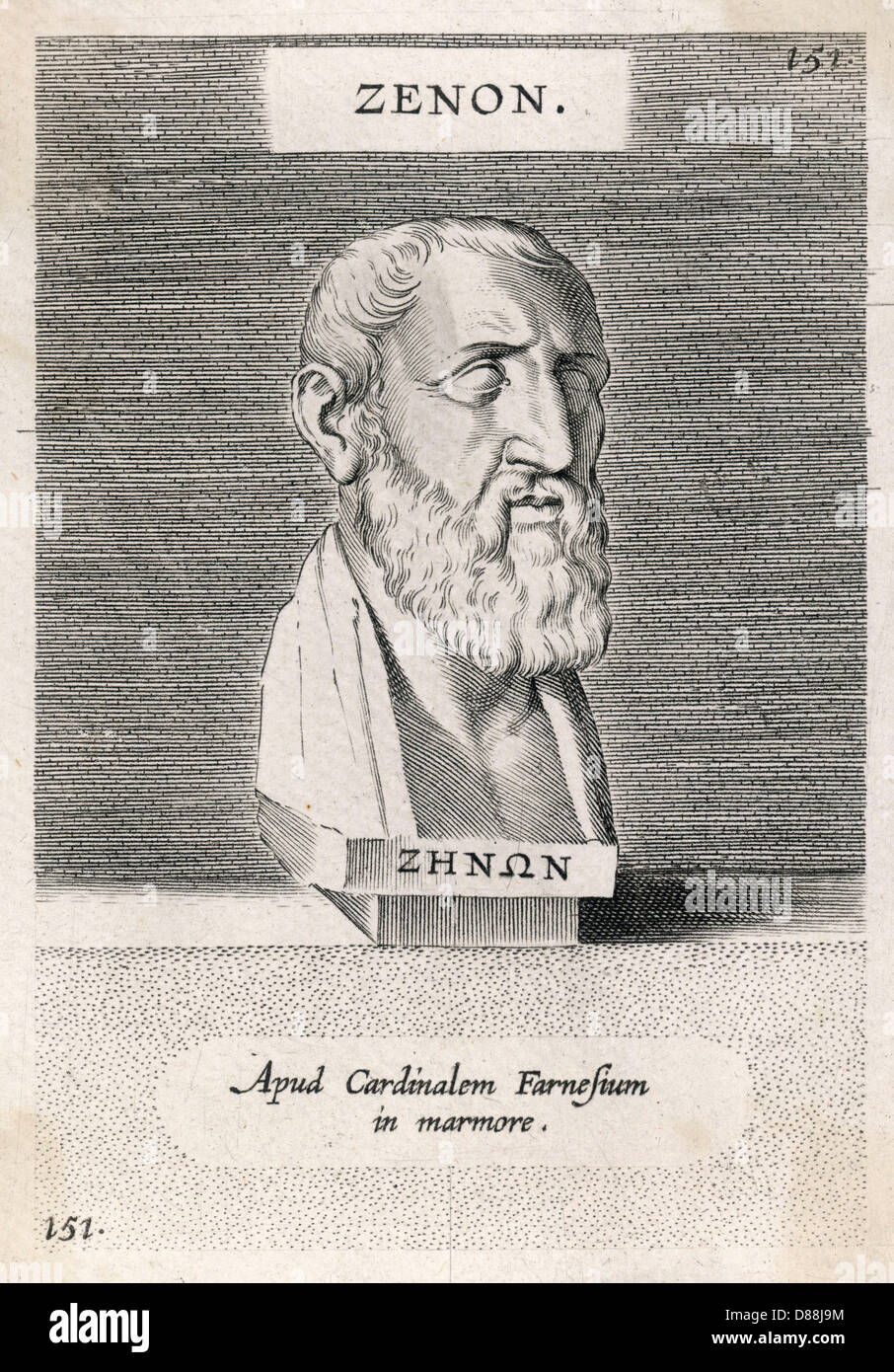 ZENO OF CITIUM/BUST Stock Photo - Alamy