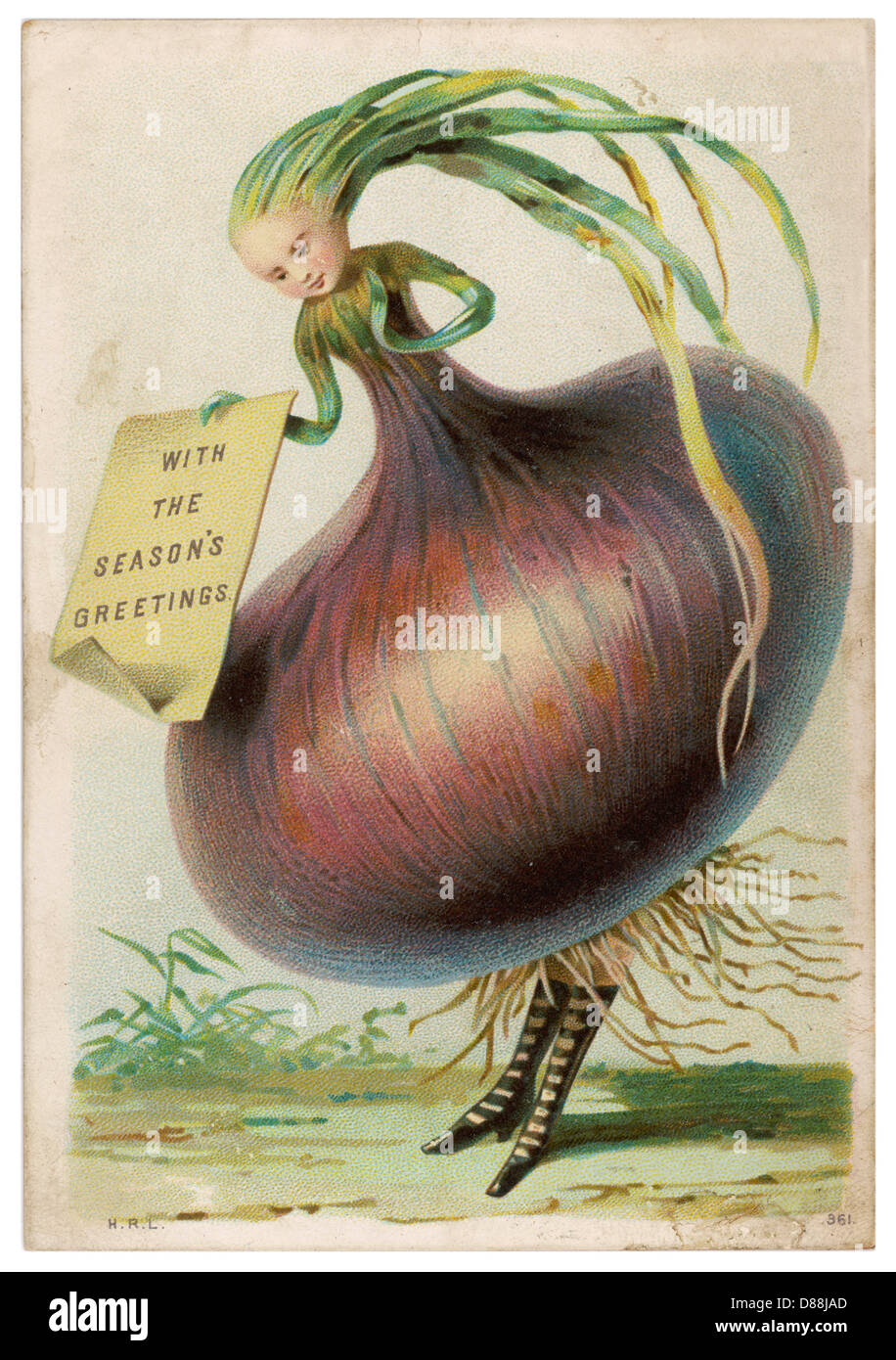 ONION MAID BOWING Stock Photo - Alamy