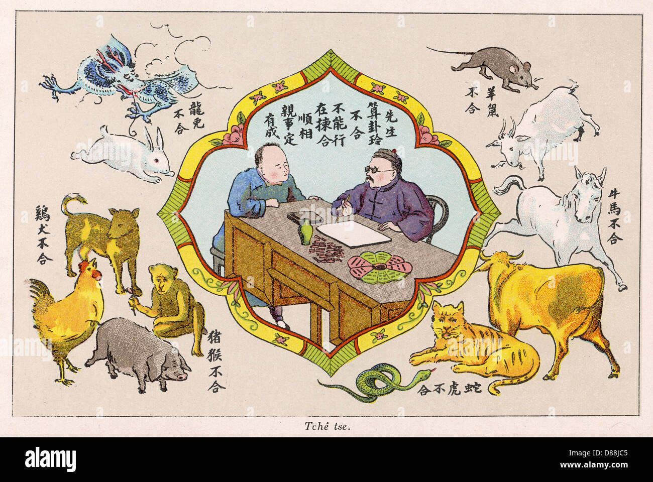 Divining from Characters Stock Photo - Alamy