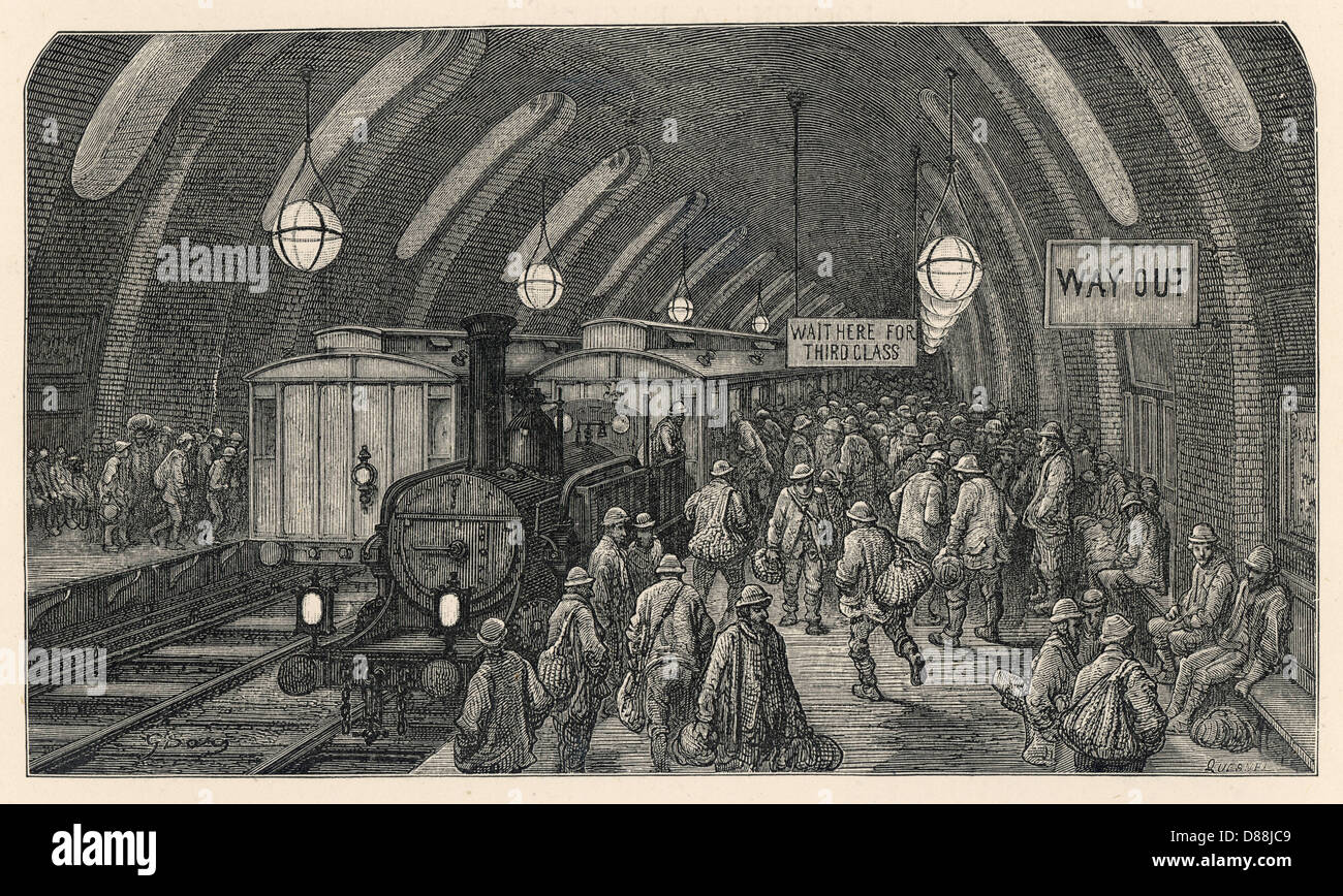 London underground platform 1870 hi-res stock photography and images ...