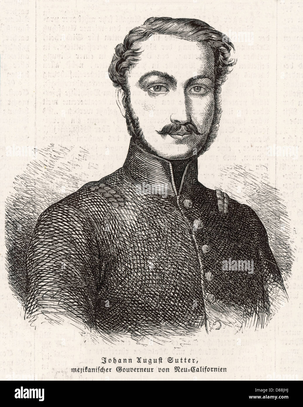 Johann August Sutter Stock Photo - Alamy