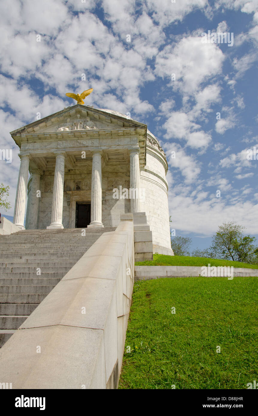 Mississippi, Vicksburg. Vicksburg National Military Park, Illinois ...