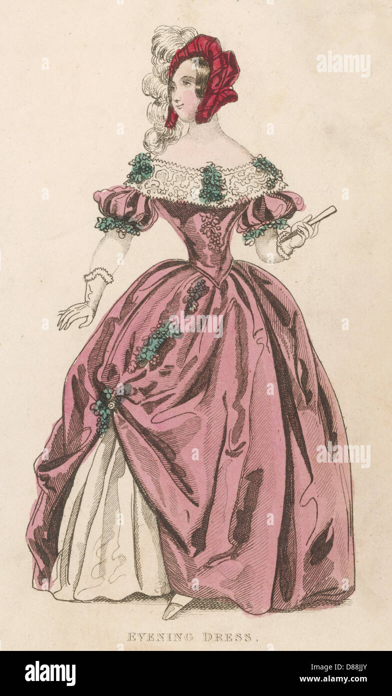1840 dress woman hi-res stock photography and images - Alamy