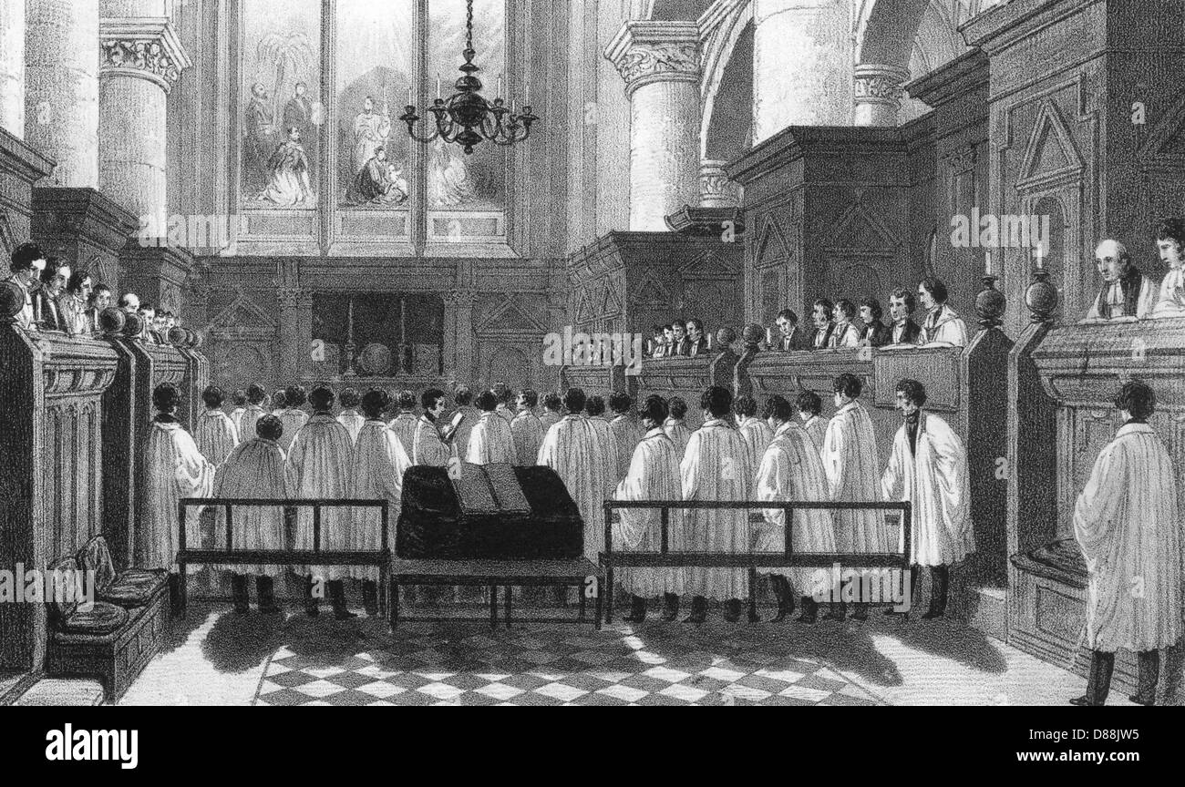 Choir church england Black and White Stock Photos & Images - Alamy