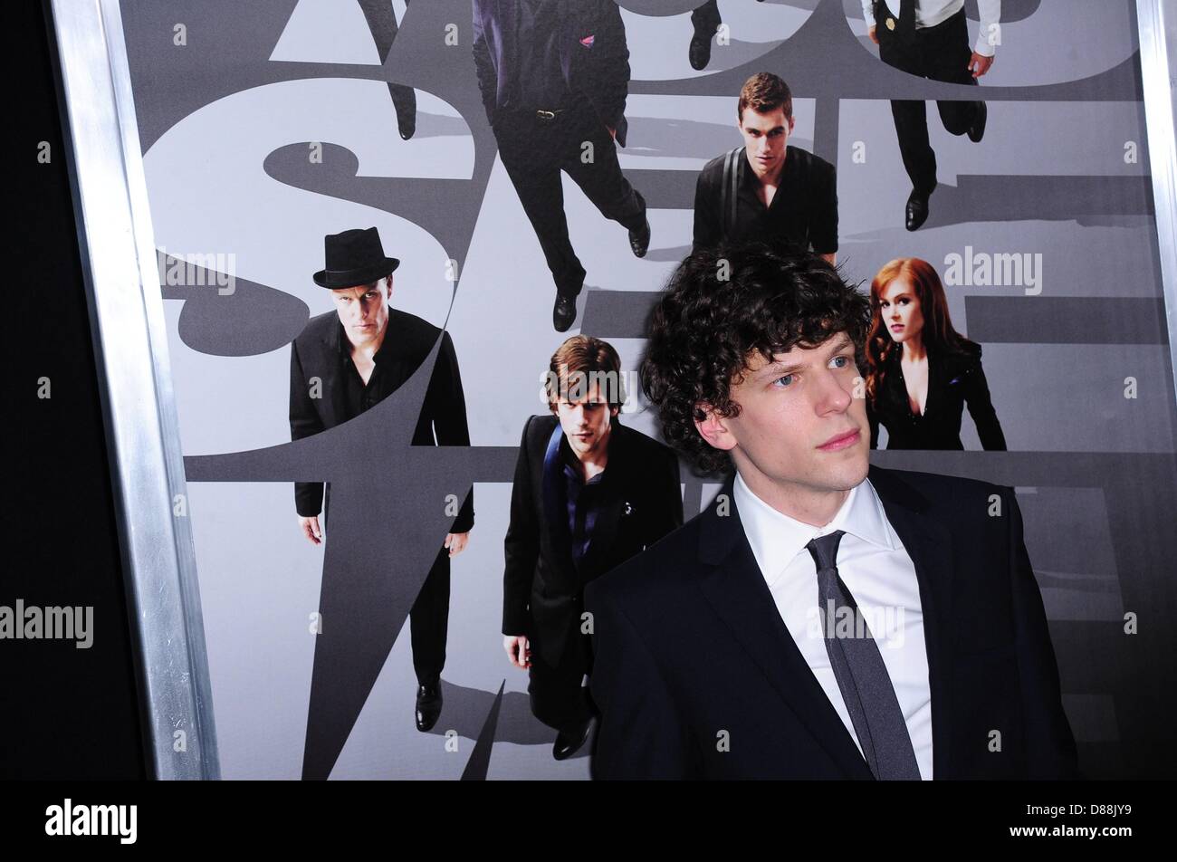 New York, USA. 21st May 2013. Jesse Eisenberg at arrivals for NOW YOU ...
