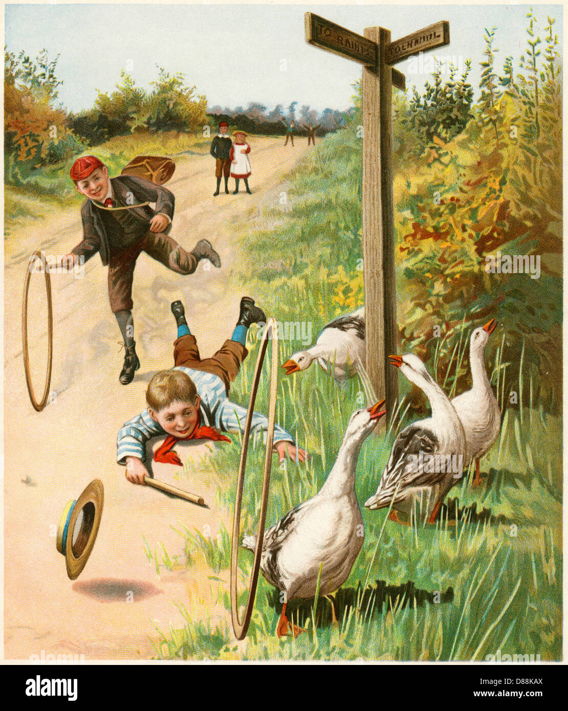 Children hoops c19th hi-res stock photography and images - Alamy