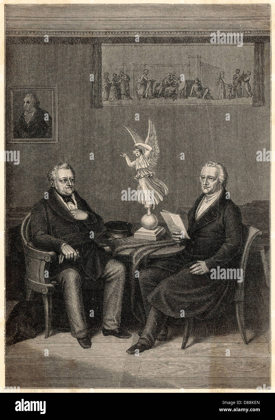 GOETHE WITH AUGUST Stock Photo - Alamy