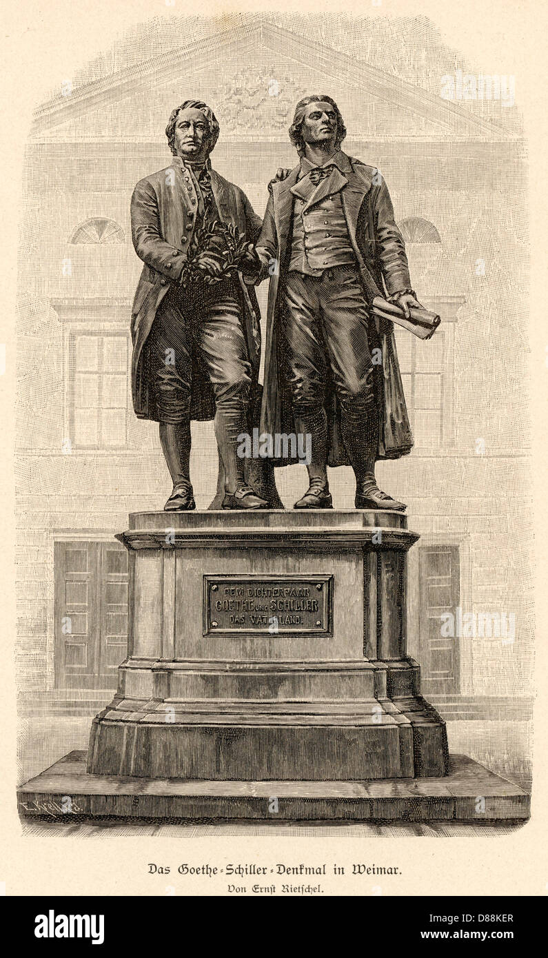 Goethe monument hi-res stock photography and images - Alamy