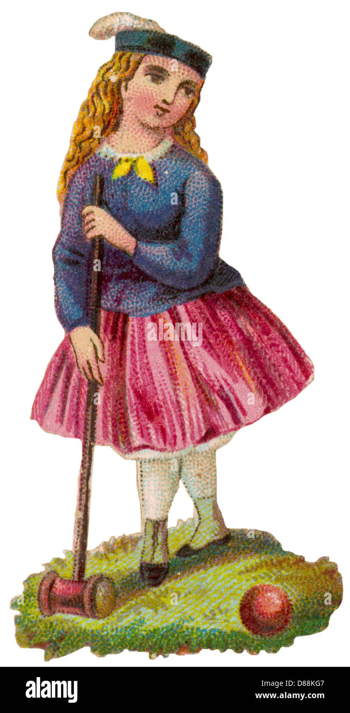 Girl Playing (Scrap Stock Photo - Alamy