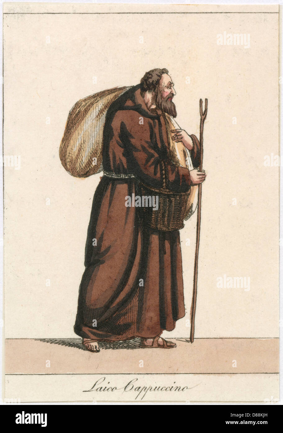 CAPUCHIN LAY BROTHER Stock Photo - Alamy