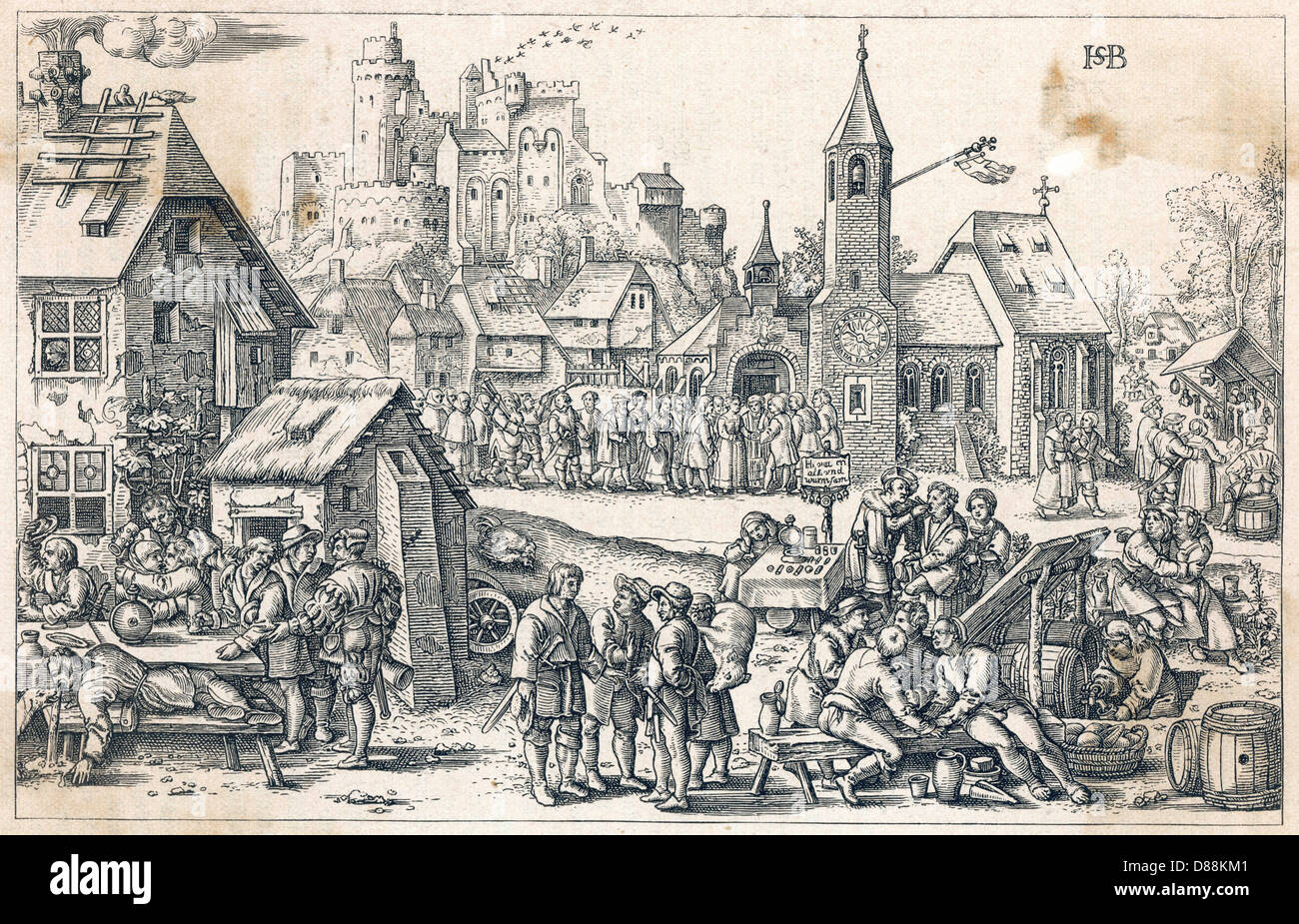 C16 GERMAN VILLAGE LIFE Stock Photo - Alamy