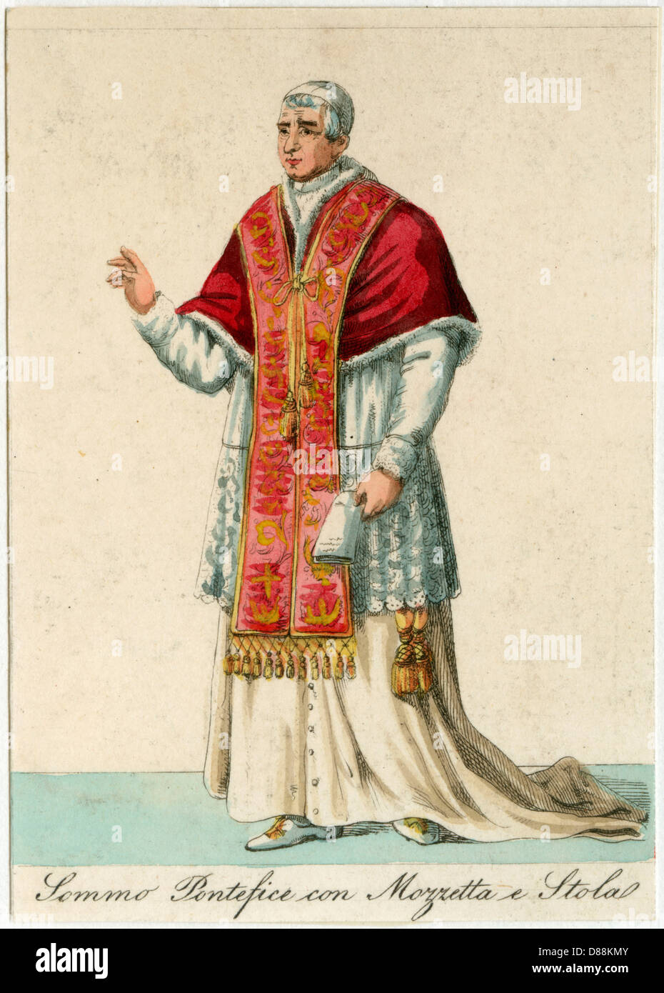 Pope Wearing Mozzetta Stock Photo - Alamy